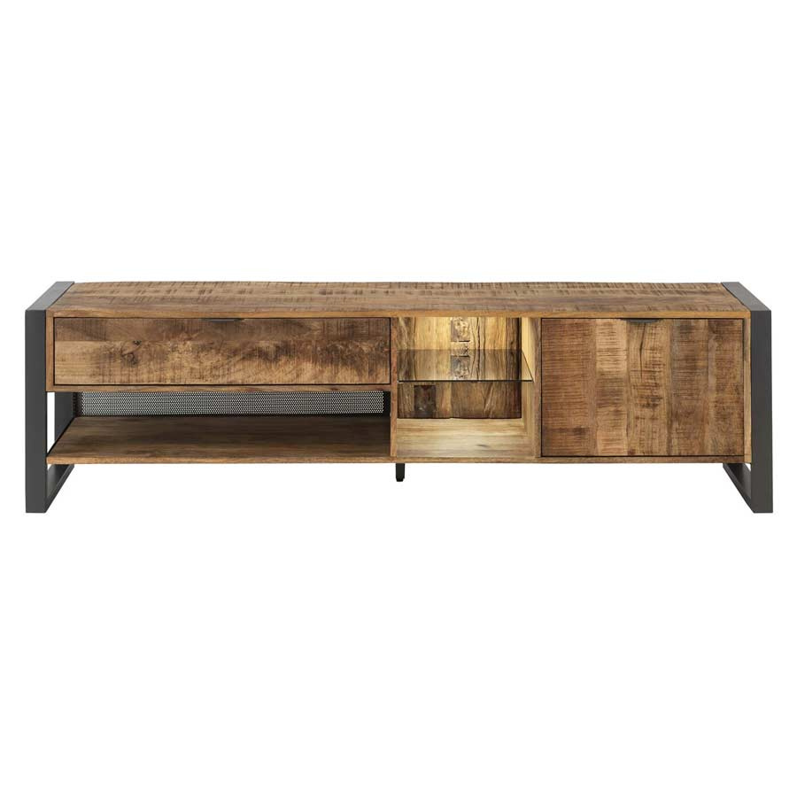 TV Lowboard Liv Mango Holz Metallrahmen 180 cm @art-allee.de